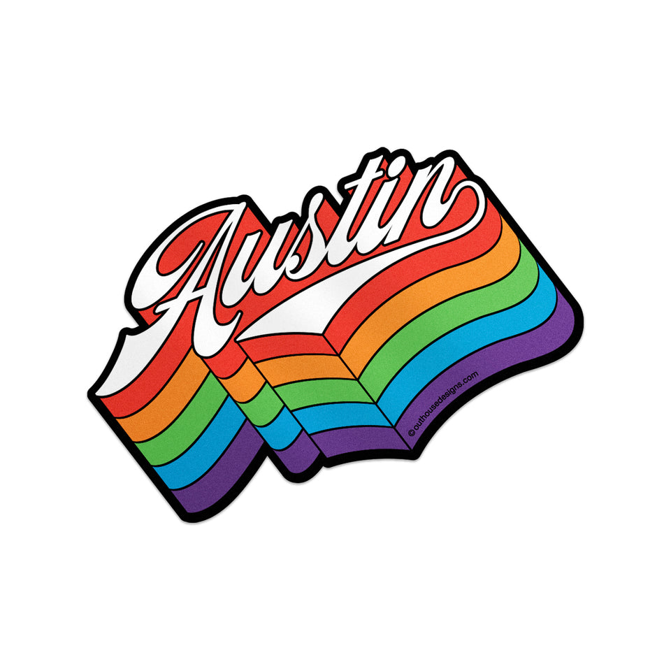 Austin Rainbow Sticker